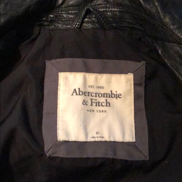 Abercrombie & Fitch | Jackets & Coats | Abercrombie Fitch Faux Leather Bomber Jacket | Poshmark